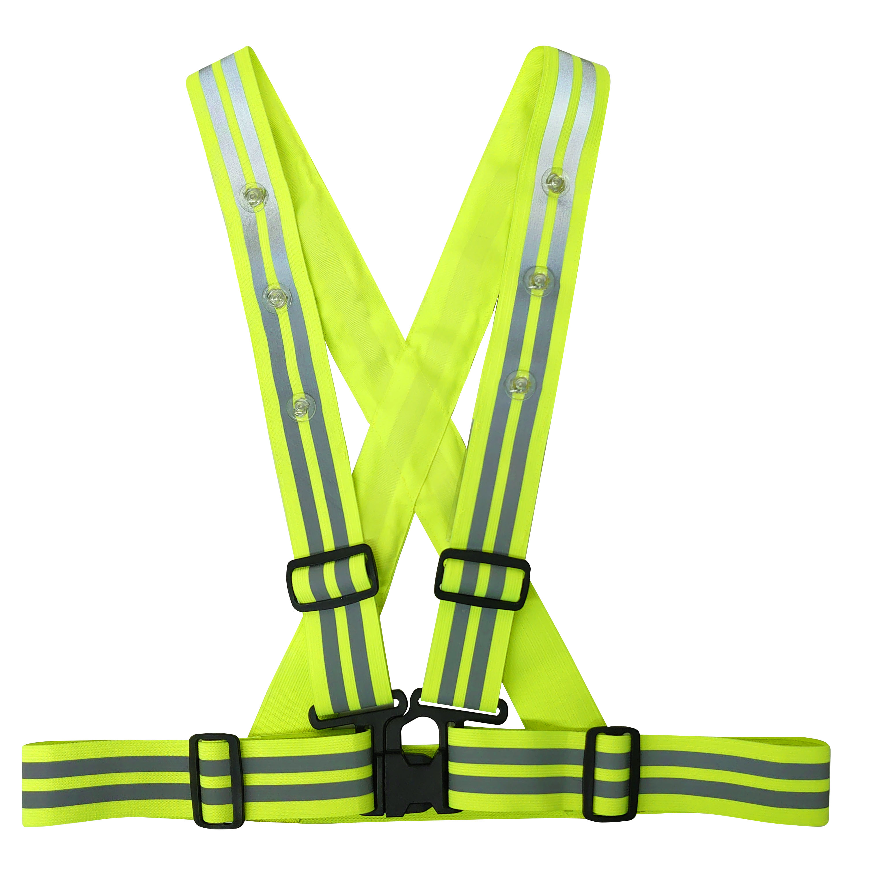 【楽天市場】ストレッチ安全ベルト LED付き(電池式) 安全ベスト 反射ベスト ワンタッチバックル：TOOL MANIA