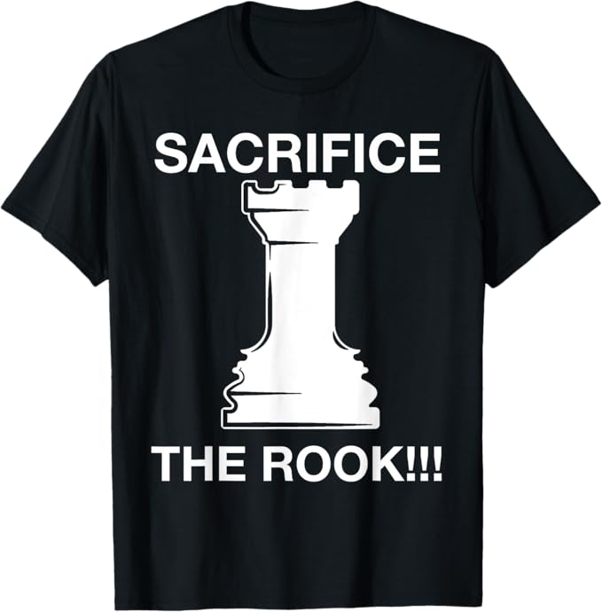 【楽天市場】【楽天スーパーSALE】面白い チェスプレイヤー チェス Sacrifice the Rook Meme オンラインゲーム T ...