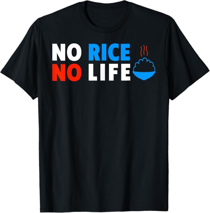 【楽天市場】No Rice No Life シャツ Tシャツ：トップファイヤー楽天市場店