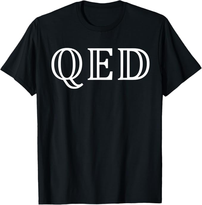【楽天市場】QED Proof 実証済み 数学教師 学生 Tシャツ：トップファイヤー楽天市場店
