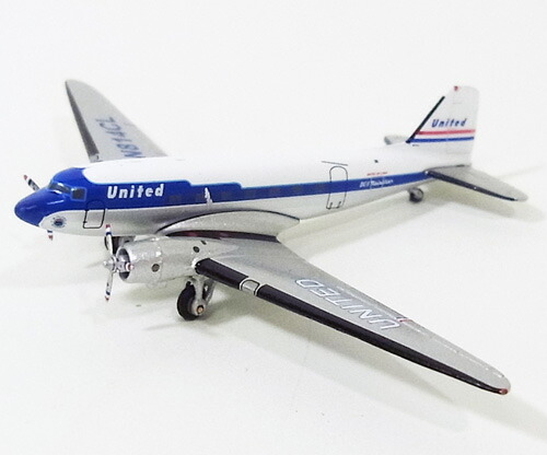 【楽天市場】ダグラス DC-3 クレイ・レイシーアビエーション保存機（ユナイテッド航空 3-40年代塗装）N814CL 1/400 2013年 ...