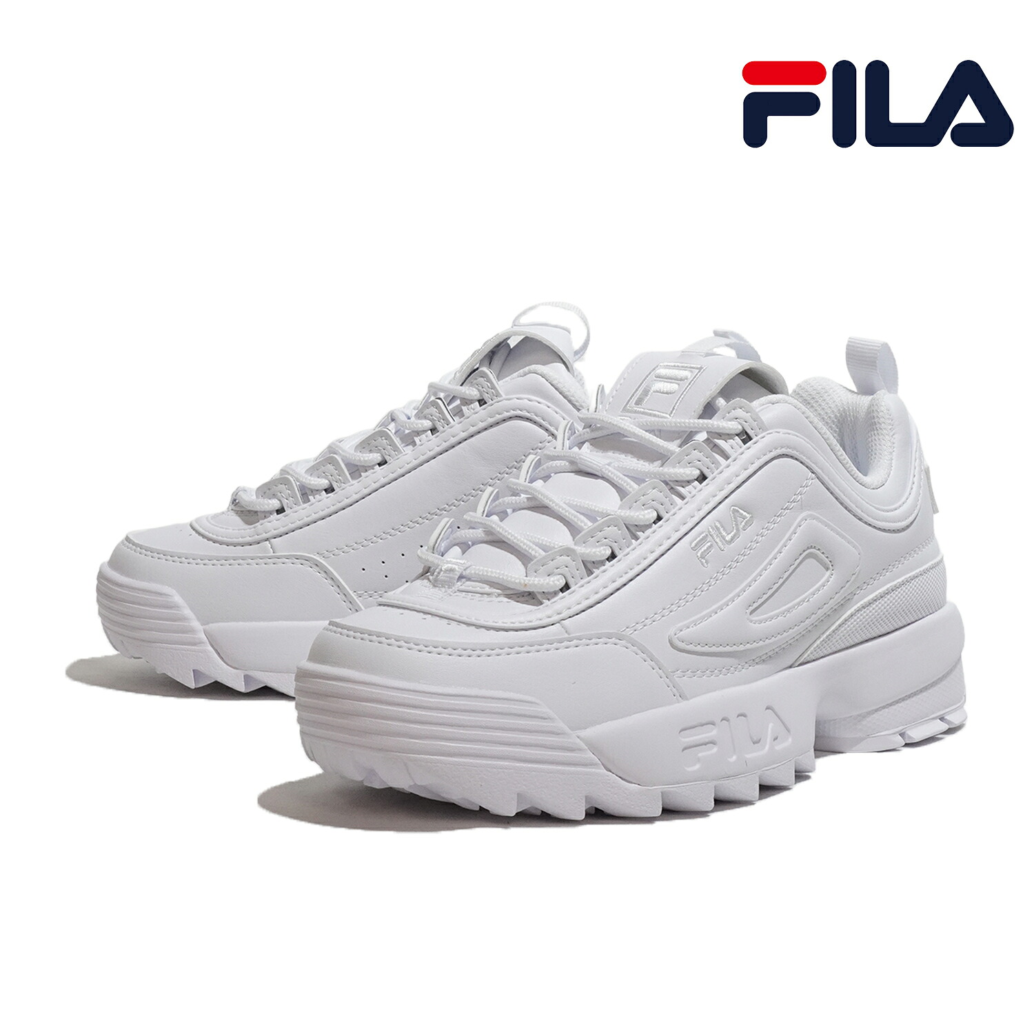 【楽天市場】フィラ スニーカー レディース ディスラプター 厚底スニーカー ダットスニーカー FILA DISRUPTOR II ...