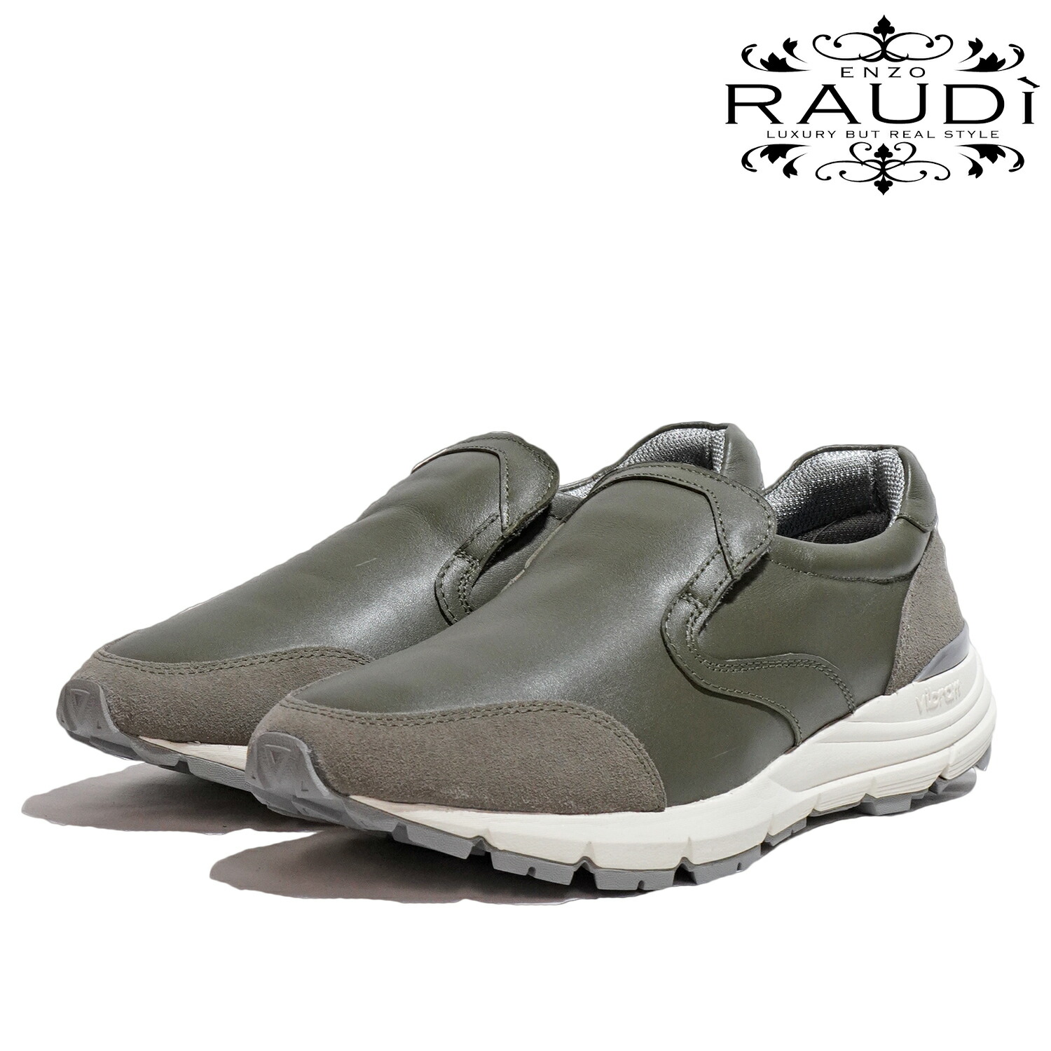 【楽天市場】【SALE】RAUDI ラウディ R44302 KHAKI レザースニーカー カジュアル カーキ 本革 靴：TOP to TOP ...
