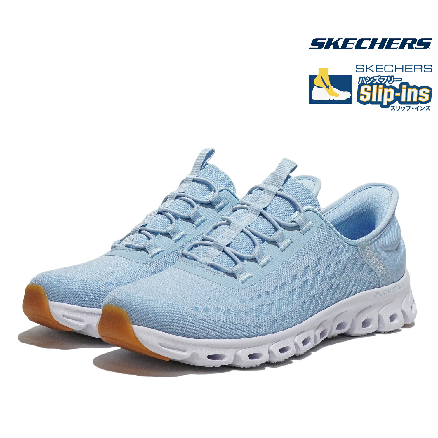 【楽天市場】スケッチャーズ スリップインズ レディース スニーカー ハンズフリー SKECHERS Slip-ins 104574 LTBL ...