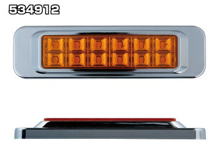 【楽天市場】JET INOUE ジェットイノウエ 534912 LEDサイドマーカーランプ 角型 アンバー DC24V：トラブーン 楽天市場店