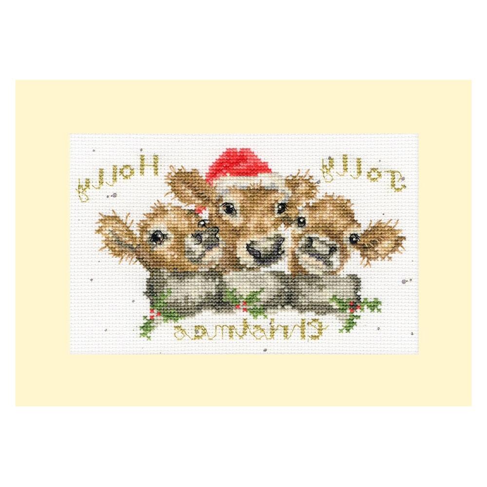 【楽天市場】Bothy Threads クロスステッチ刺繍キット "Christmas Card - Jolly Holly" XMAS75 ...