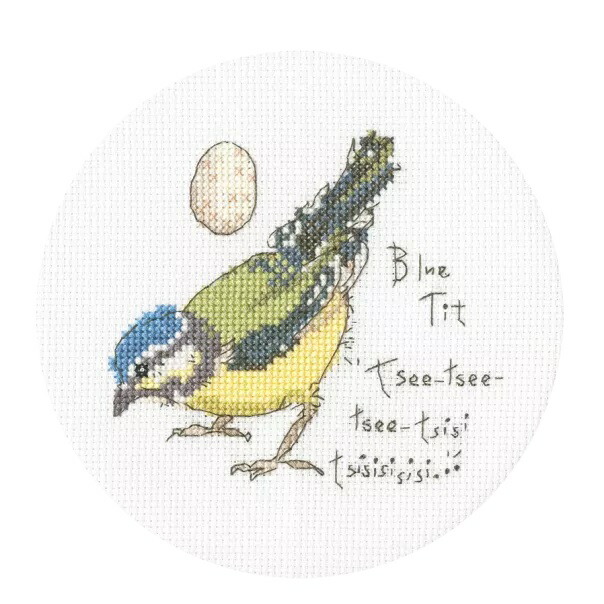 【楽天市場】Bothy Threads クロスステッチ刺繍キット "Little Blue Tit - Garden Birds" XMF6P ...
