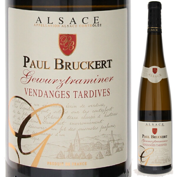【楽天市場】【6本～送料無料】ポール ブルケール ゲヴュルツトラミネール ヴァンダンジュ タルディヴ 2017 甘口 白ワイン ゲヴ ...