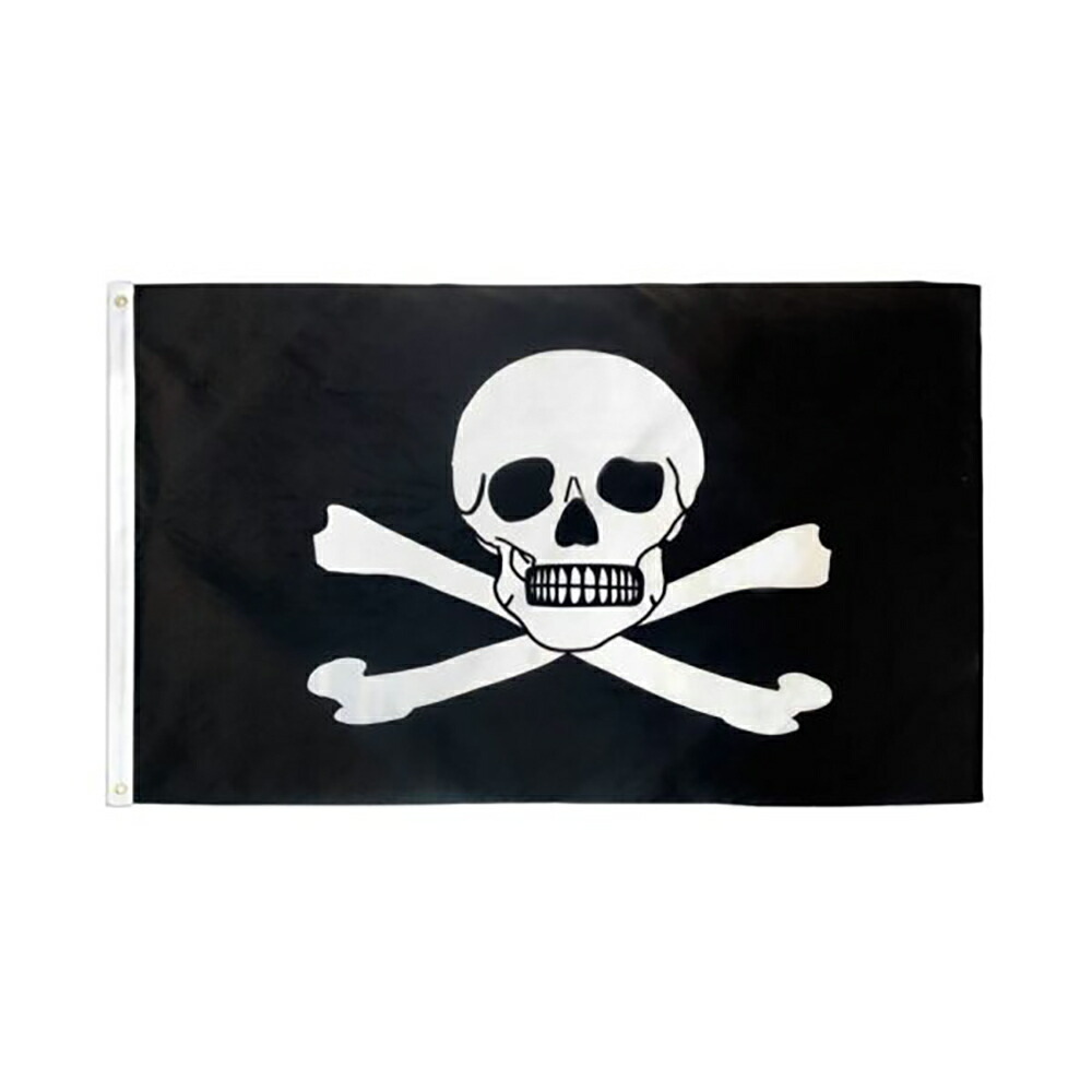 【楽天市場】アウトレット 【アメリカンフラッグ】 パイレーツ Skull Poison New Flag（ポイズン）【メール便可】 3×5ft ...