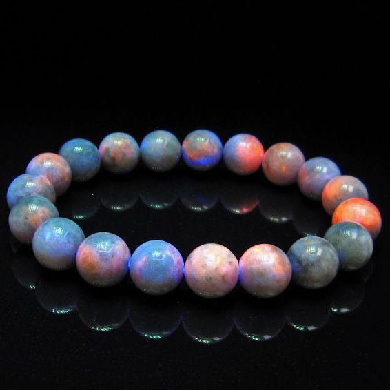 【楽天市場】ハックマナイト ブレスレット 11mm ハックマン石 ブレス カラーチェンジ Hackmanite Bracelet テネブレッ ...