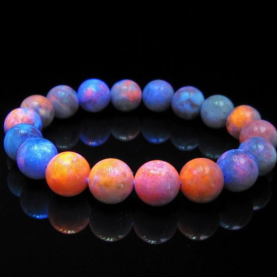 【楽天市場】ハックマナイト ブレスレット 12mm ハックマン石 ブレス カラーチェンジ Hackmanite Bracelet テネブレッ ...