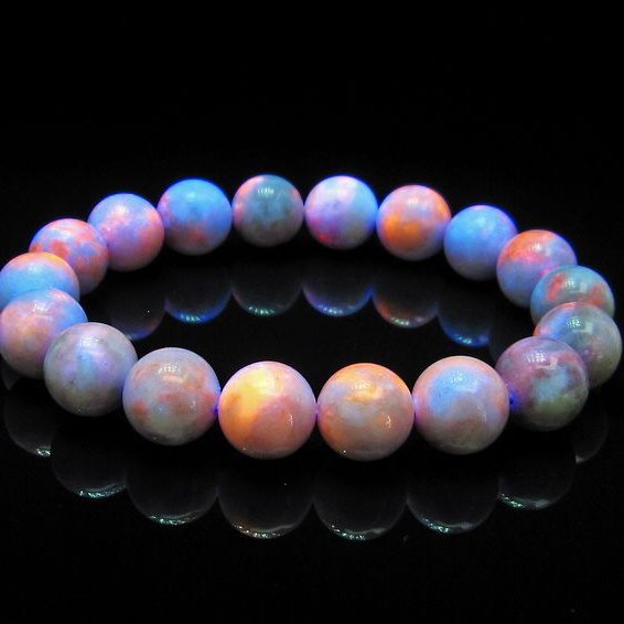 【楽天市場】ハックマナイト ブレスレット 12mm ハックマン石 ブレス カラーチェンジ Hackmanite Bracelet テネブレッ ...