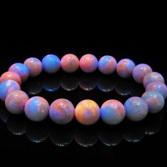 【楽天市場】ハックマナイト ブレスレット 11mm ハックマン石 ブレス カラーチェンジ Hackmanite Bracelet テネブレッ ...