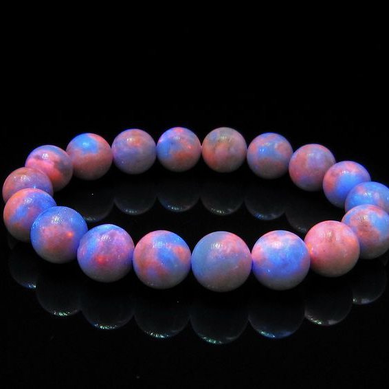 【楽天市場】ハックマナイト ブレスレット 12mm ハックマン石 ブレス カラーチェンジ Hackmanite Bracelet テネブレッ ...