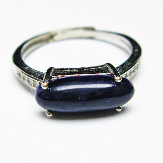 【楽天市場】スギライト リング フリーサイズ 指輪 17号 調整可能 ルブライトlavulite ring 杉石 sugilite 一点物 ...