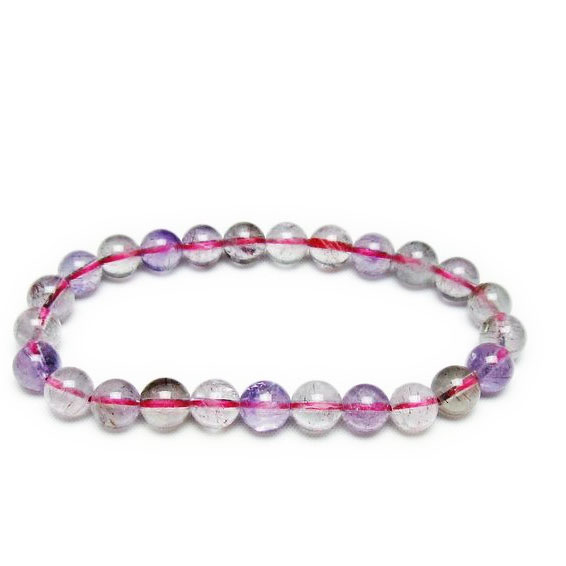 【楽天市場】スーパーセブン ブレスレット 8mm 一点物 メール便可 [M便 1/10] 111-43762：天然石・パワーストーンの東昇