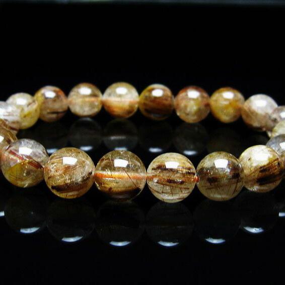 【楽天市場】キャッツアイルチルクォーツ ブレスレット 10mm ルチレイテッドクォーツ ブレス bracelet ブラウン 一点物 送料無料 ...