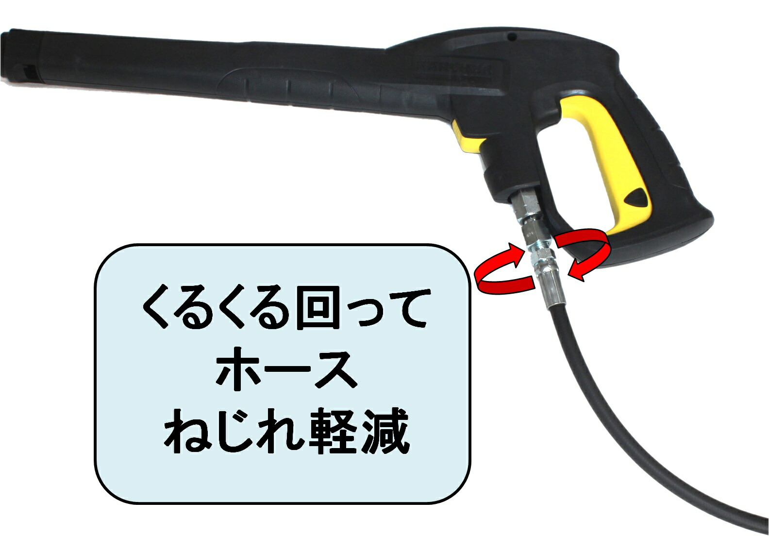 【楽天市場】ケルヒャー 延長 高圧ホース スイベル付 互換 5m(クイックカップリング用) Karcher 高圧洗浄機用 K3 200 K4
