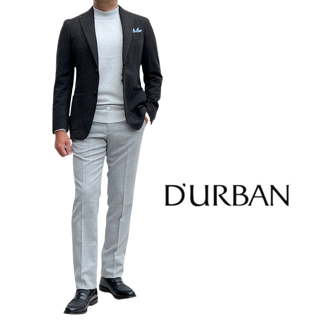 【楽天市場】D'URBAN【ダーバン】日本製アルパカループジャケットMIXカラー グリーン系総裏仕立て：toto・noel