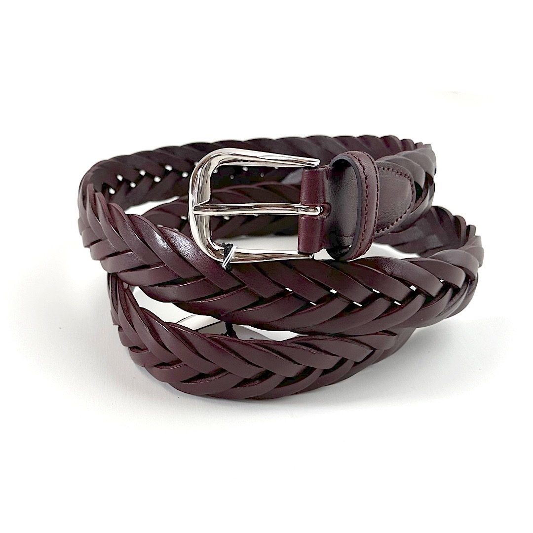 【楽天市場】D'URBAN【ダーバン】定価31,900円（税込）イタリア製 牛革レザー メッシュベルトボルドー サンプル品：toto・noel