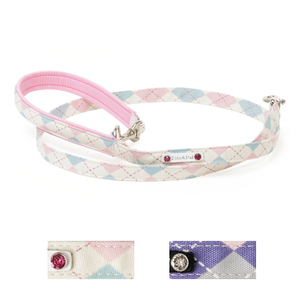 【楽天市場】ダイヤモンドチェック リード 15mm幅：Toto＆Pal