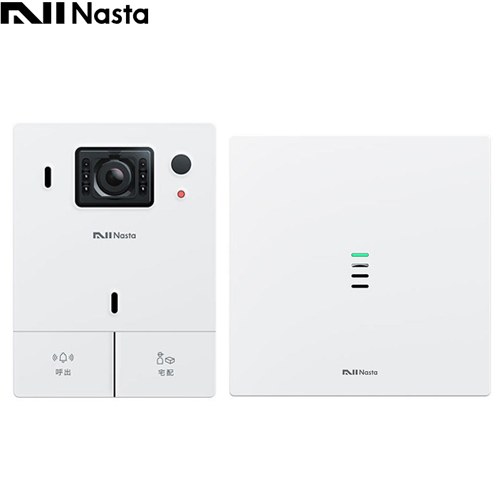 【楽天市場】[KS-DP01U-W] Nasta Interphone ナスタ ドアホン ナスタインターホン 標準セット 有線通信モデル 電源AC100V Wi-Fi環境がある方向け ナイト ...