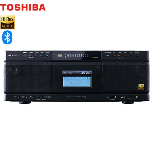 【楽天市場】[TY-AK21-K] ハイレゾ対応SD/USB/CDラジオカセットレコーダー 東芝 オーディオ ハイレゾ/アップコンバート機能対応 FMラジオ、AMラジオ ブラック 【送料無料 ...