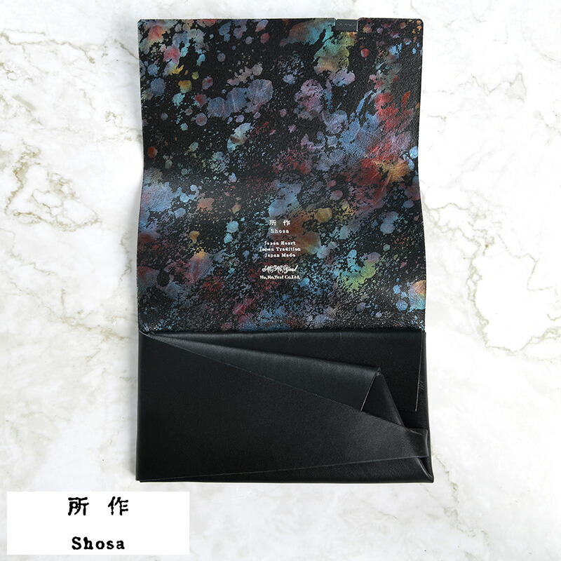【楽天市場】長財布 メンズ 本革 所作 shosa ロングウォレット Aurora Long Wallet ブラック×オーロラ 日本製 長財布 ...