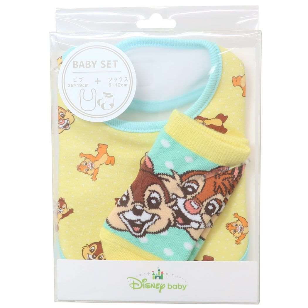 【楽天市場】チップ＆デール ベビーセット ビブ＆ソックス ドットパターン：Tough-Z 楽天市場店