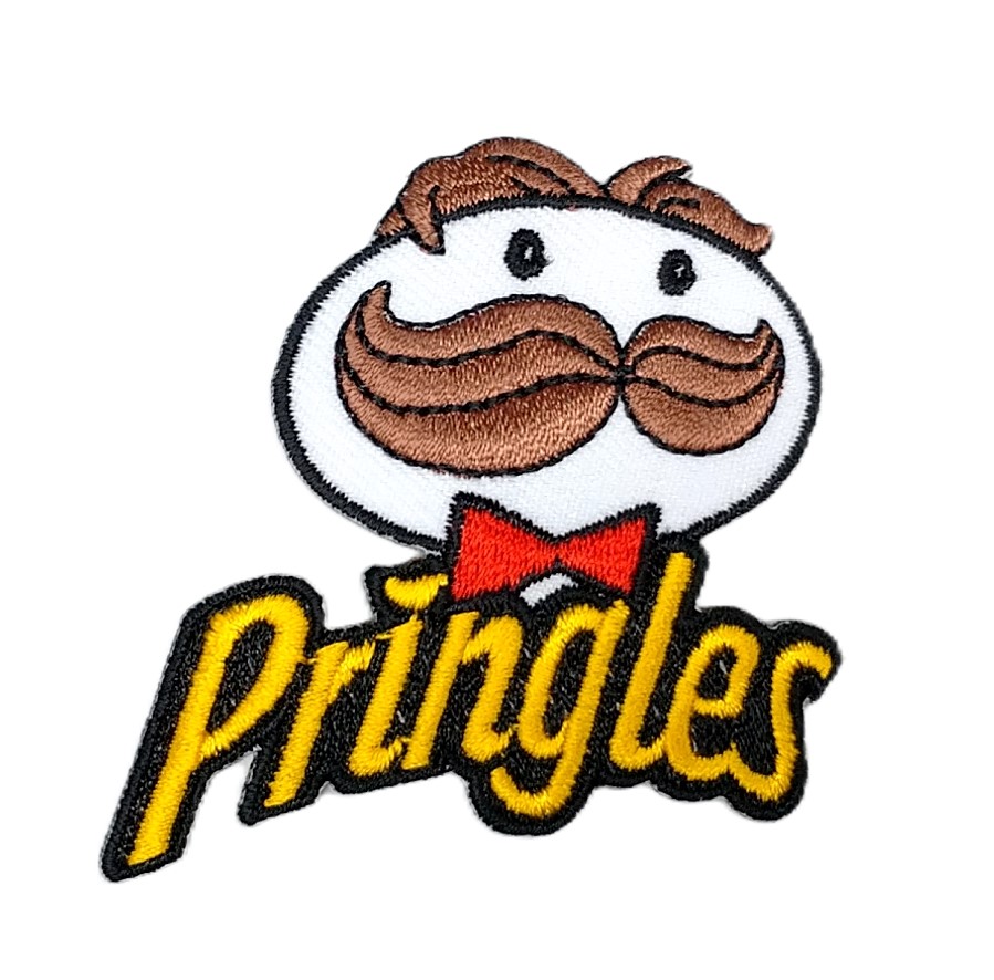 【楽天市場】Lcワッペン「 プリングルス フェイスロゴ 」赤蝶タイ 企業ロゴの刺繍ワッペン ：Tough-Z 楽天市場店