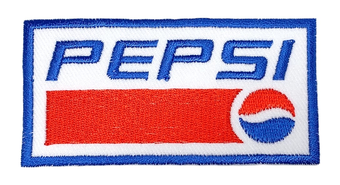 【楽天市場】Lcワッペン「 PEPSI スクエアロゴ 」85*43 企業ロゴの刺繍ワッペン ：Tough-Z 楽天市場店