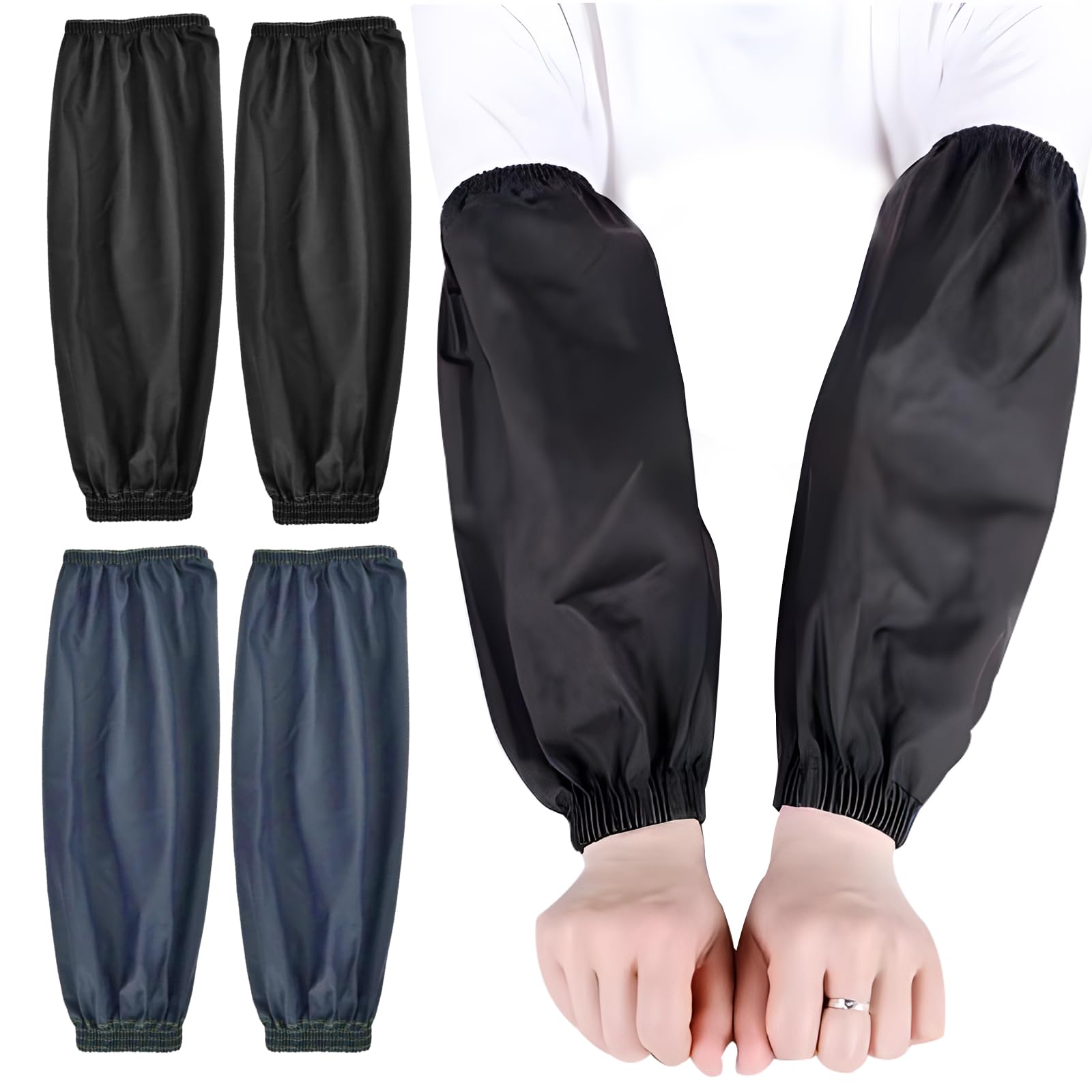 【楽天市場】[Doyime] 防水アームカバー (2セット) 作業用腕カバー 撥水袖カバー 汚れ防止 PUレザー袖カフス 家庭用 園芸作業 ...