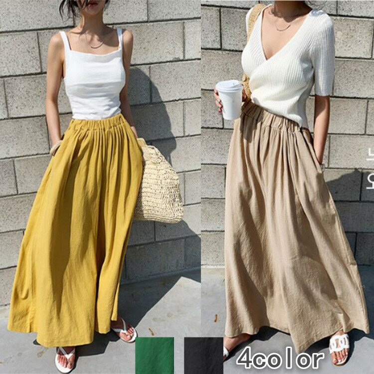 【楽天市場】綿麻 パンツ レディース ワイドパンツ ロング丈 リネン パンツ 綿麻パンツ ガウチョパンツ テーパードパンツ サルエルパンツ ...