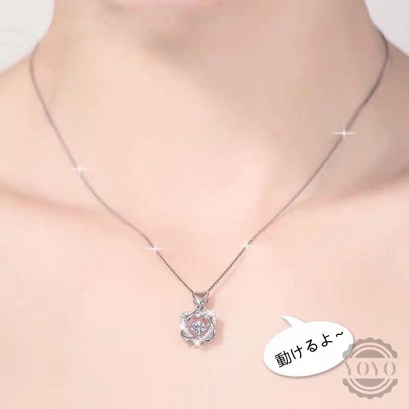 【楽天市場】レディース ネックレス ジルコニア採用 一粒 1 シルバー925ベネチアンチェーンフリーアジャスター 金属アレルギー対応：YOYOSHOP