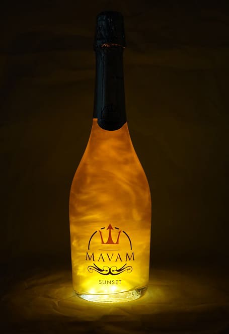 【楽天市場】新感覚スパークリング マバム(mavam) サンセット LED付き 750ml パーティー インスタ映え：Traders Market