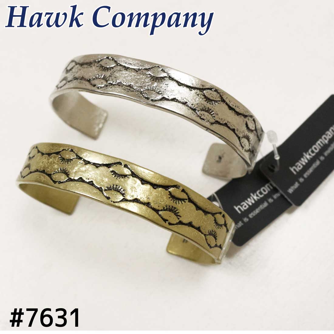 【楽天市場】メール便発送 Hawk Company ホークカンパニー 7631 バングル 真鍮 ネイティブ アンティーク加工 メンズ ...
