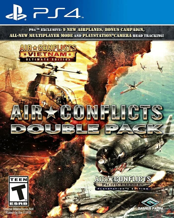 【楽天市場】アウトレット品 PS4 ゲーム Air Conflicts Double Pack フライトシミュレーション 太平洋戦争 ベトナム戦争 歴史的空戦 アーケードスタイル スクワッド ...