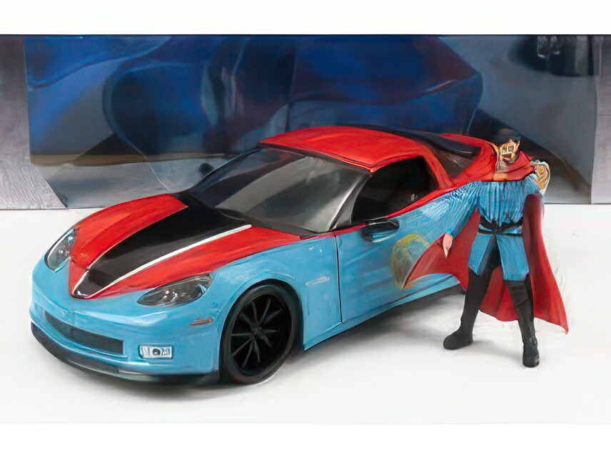 【楽天市場】CHEVROLET CORVETTE Z06 2015 WITH DOCTOR STRANGE FIGURE BLUE RED ...
