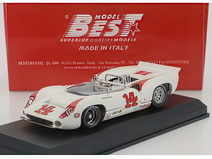 【楽天市場】LOLA T70 MKIII スパイダー 14号車 ラグナセカ 1967 バド・モーリー ホワイト レッド/ Best-Model ...
