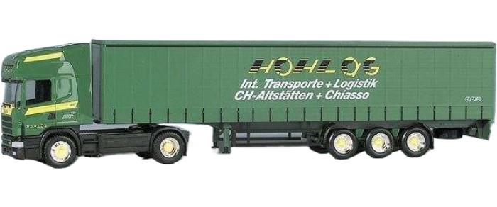 【楽天市場】Hohl AG Scania 144 Topline カーテンサイドセミトレーラー トレーラー / Herpa 1/87 建設機械 ...