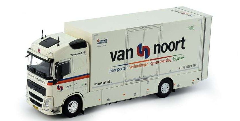 【楽天市場】Van Noort Volvo FH box truck 81612 トラック /Tekno 1/50 建設機械模型 ミニチュア ...