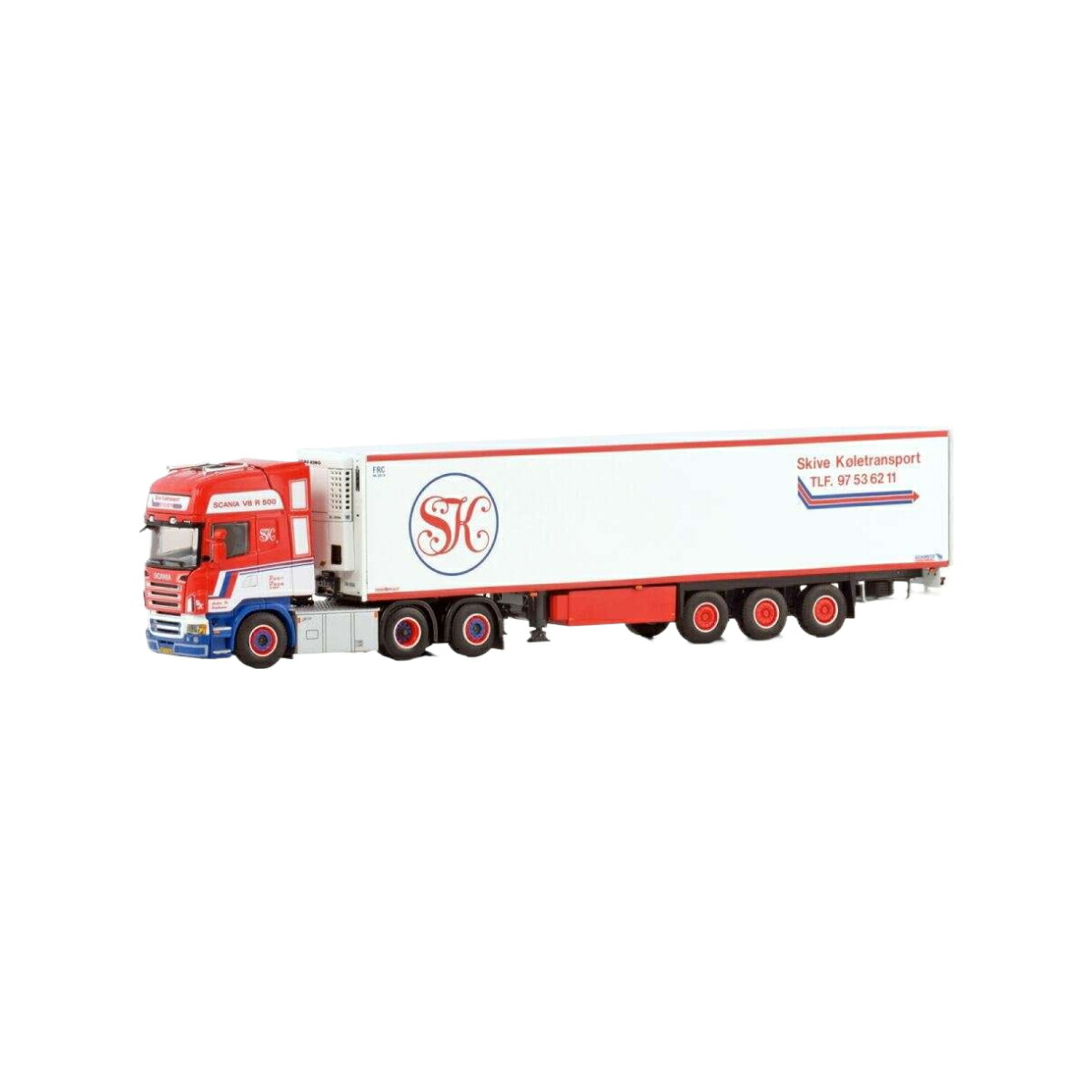 【楽天市場】Models Skive Scania R5 Topline 6x2 reefer trailer トレーラー / WSI 1/ ...