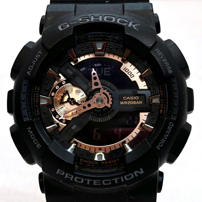 【楽天市場】【中古】CASIO G-SHOCK カシオ ジーショック GA-110RG-1AJF 腕時計黒 ブラック 箱付き 03w00200 ...