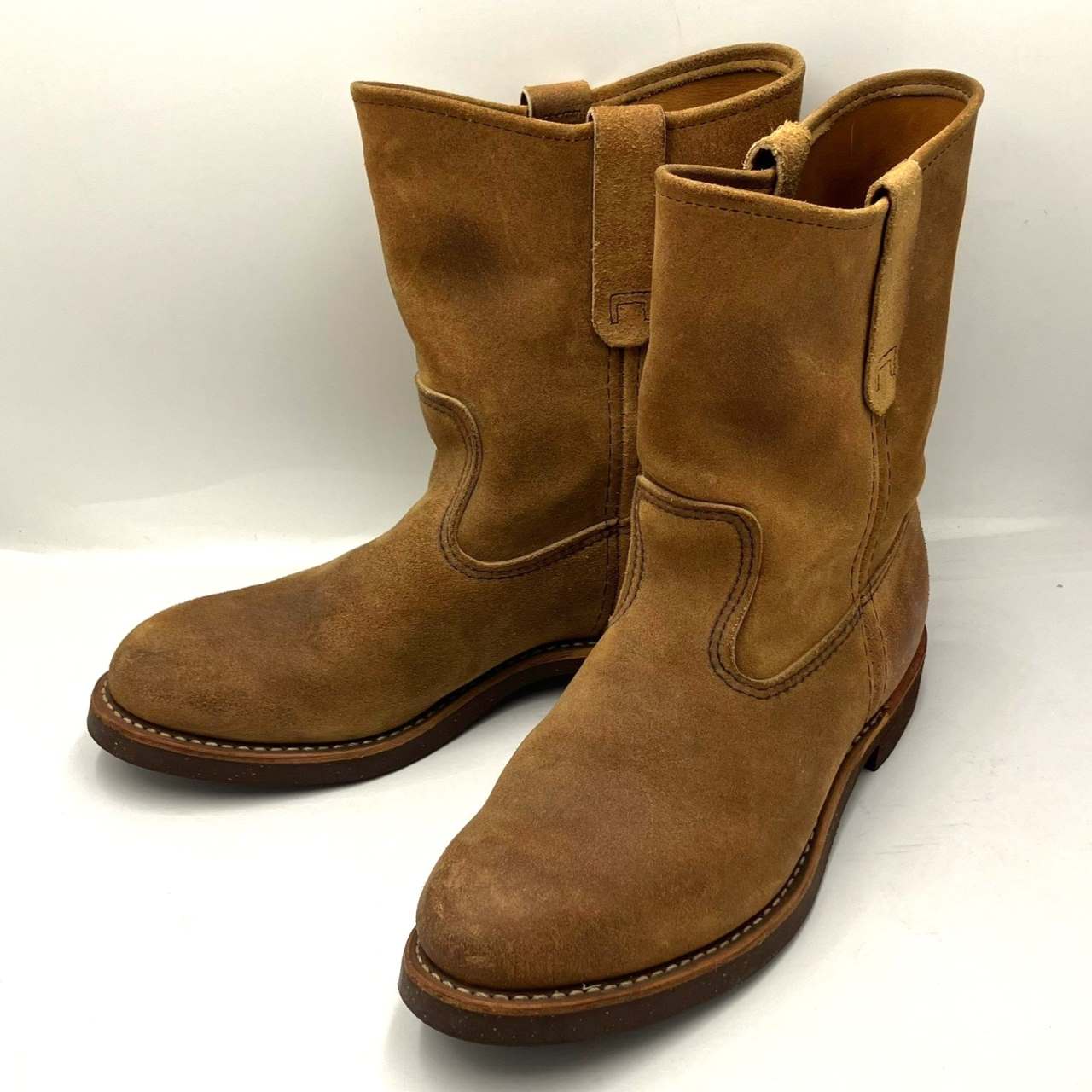 【楽天市場】【中古】 レッドウィング RED WING 8188 スウェード ペコスブーツ ブラウン 25.5cm メンズ 01w-3284 ...