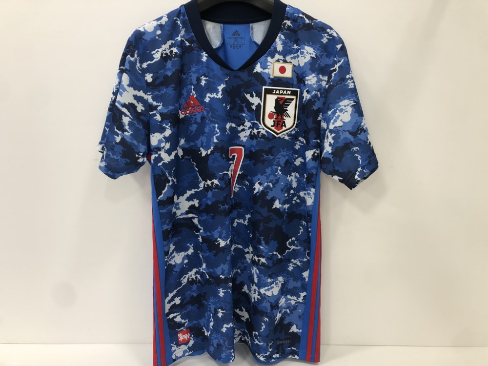 【楽天市場】【中古】 adidas ED7350 GEM11 TRUBLU JFAサッカー日本代表ユニフォーム 日本晴れモデル 7 KUBO ...