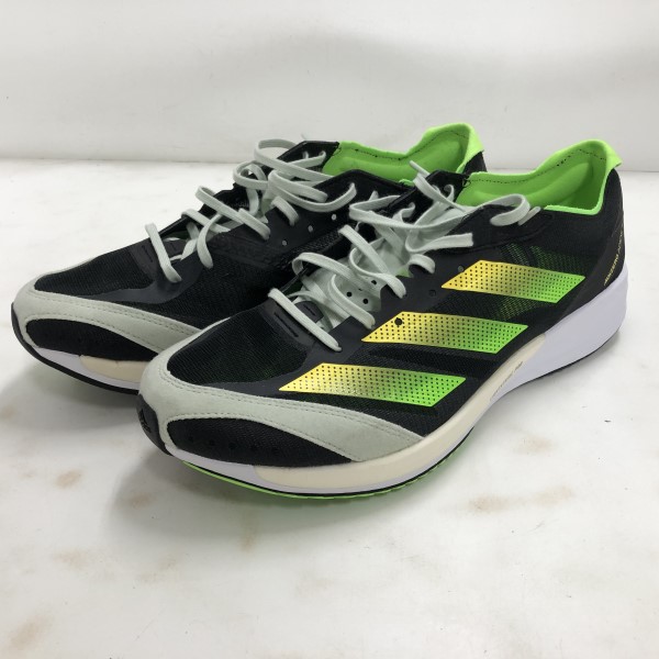 【楽天市場】【中古】 adidas アディダス ADIZERO アディゼロ ジャパン 7 M GY8409 ブラック グリーン 黒 緑 28 ...