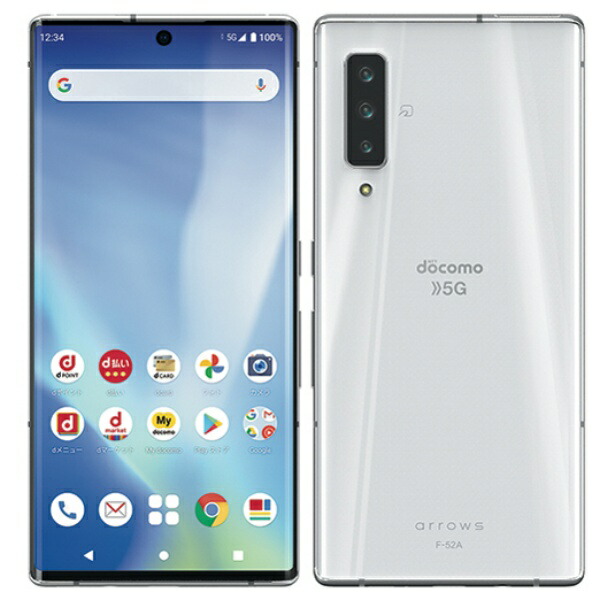 【楽天市場】【中古】(良品) docomo FUJITSU arrows NX9 F-52A 128GB ホワイト F-52A【安心保証90日 ...