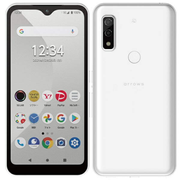 【楽天市場】【中古】(未使用品)〈SIMフリー〉FUJITSU Arrows We 64GB ホワイト A101FC【安心保証90日/赤ロム ...