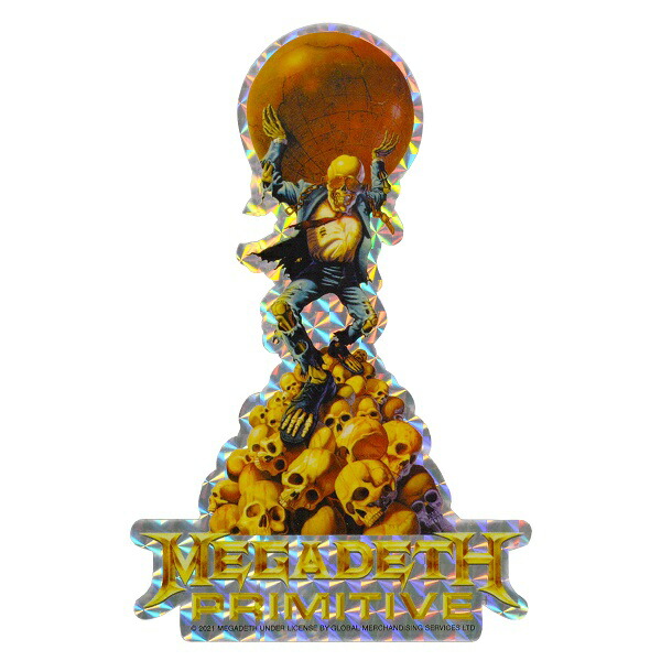【楽天市場】MEGADETH × PRIMITIVE メガデス × プリミティブ Worldwide ステッカー：GEEKHEAD