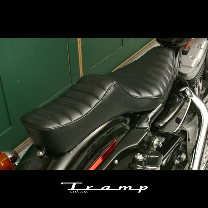 【楽天市場】TRAMP CYCLE トランプサイクル / キング＆クイーンシート ステッチタイプ 【TSE-001-03】スポーツスター ...
